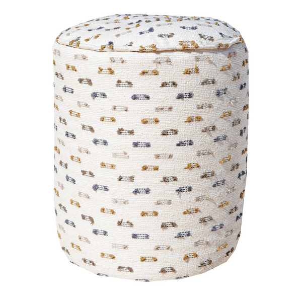 Funky fabric garden pouf Ø45 – Dutch Home
